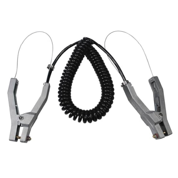 Ground Cable Clamp, 16.4ft Coiled Grounding Cable, Aluminum Alloy Anti ...