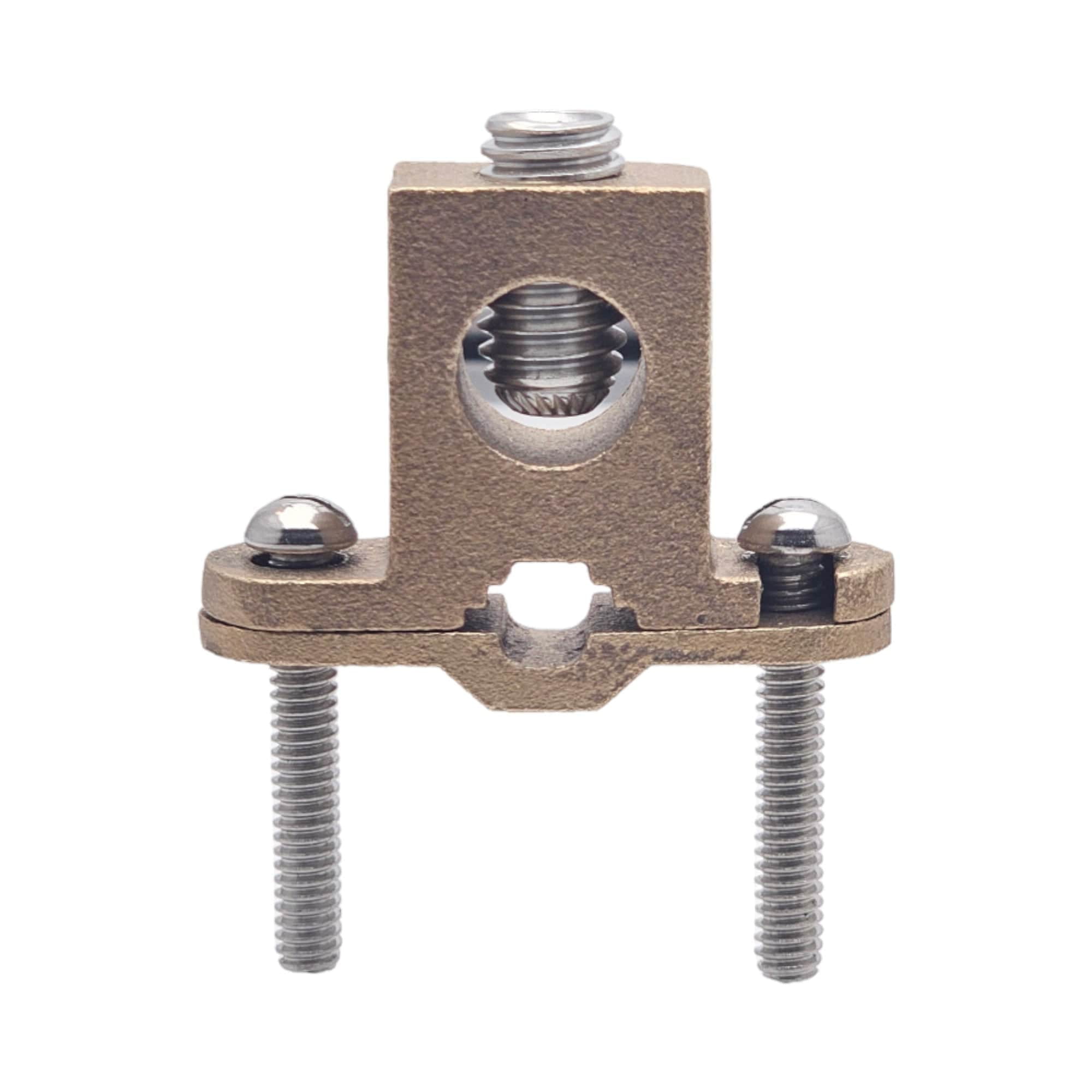 Ground Clamp, Direct Burial, Bronze 8 STR- 4/0 STR 1/2 - 1" Wire Range ...