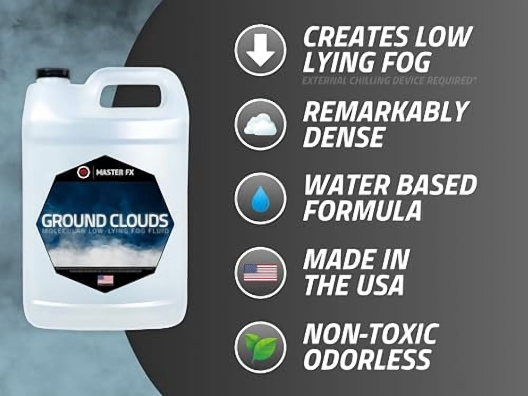 Ground Clouds - Fast Dissipating - Indoor Low- Lying Molecular Fog Fluid - 1 Gallon - Walmart.com