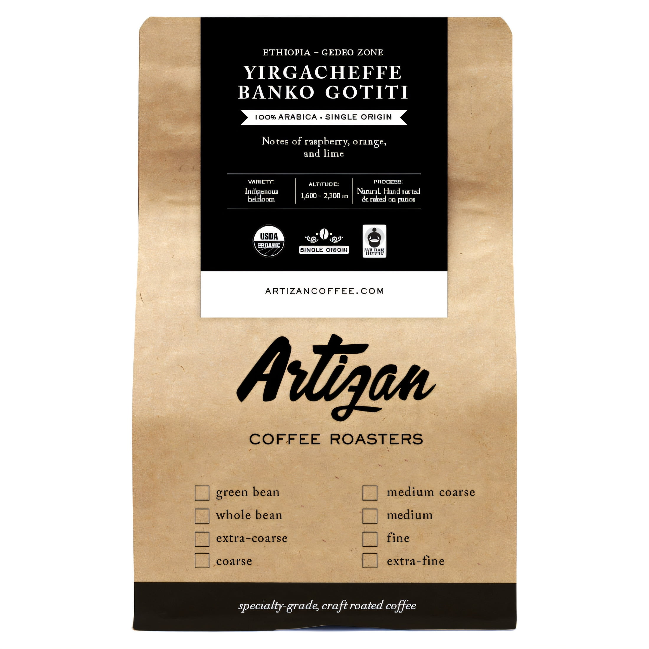 Ground Coffee / Organic Ethiopian Yirgacheffe - Single Origin 5 Lbs Grind No. 4 - Walmart.com