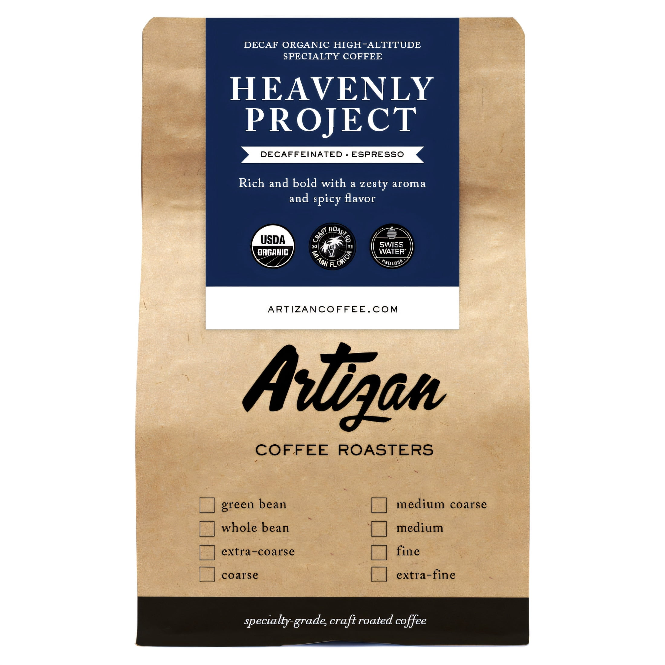 Ground Coffee / Organic Heavenly Project Decaf - High Altitude Blend 2 ...