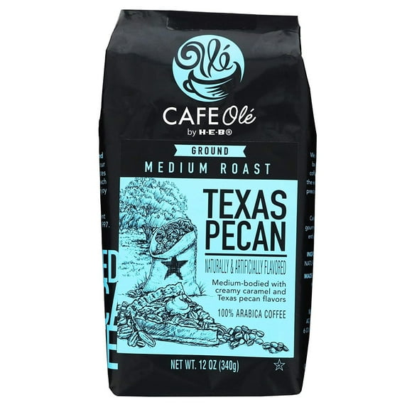 Ground Coffee, Texas Pecan Ground Coffee, 12 Ounce, Gourmet Grocery ...