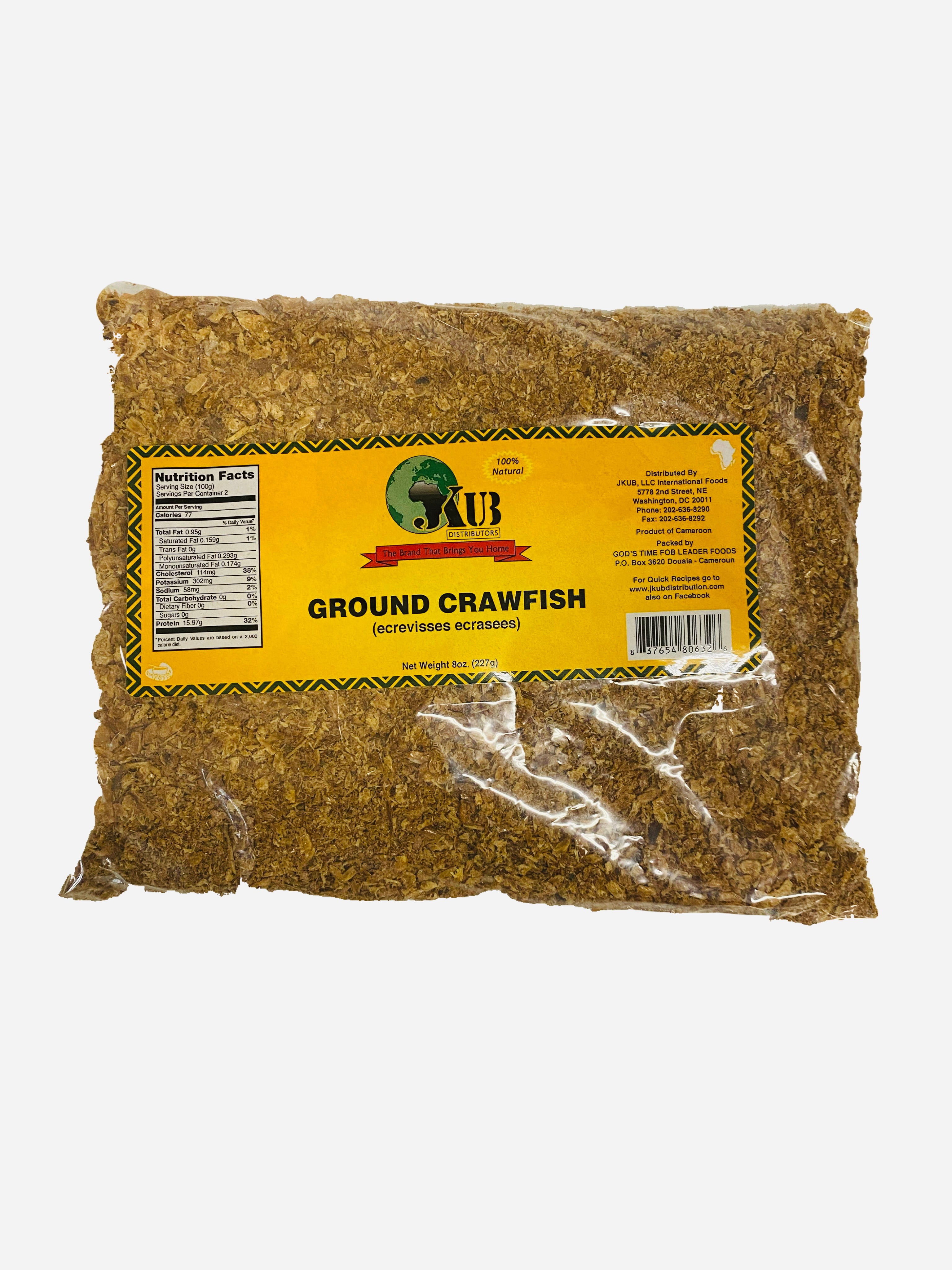 Ground Crayfish - 8oz, Premium African Seasoning for Soups Stews ...