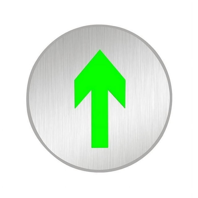 Ground Evacuation Indicator Sign Luminous Fluorescent Exit Sign ...