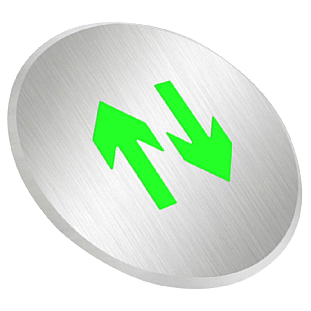 FENGGUIQU Emergency Exit Sign Silver 1Pcs 5.9x5.9x0.3In - Walmart.com