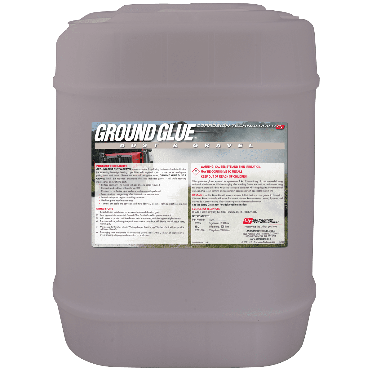 Ground Glue Dust & Gravel dust control and road / path stabilization 5 ...