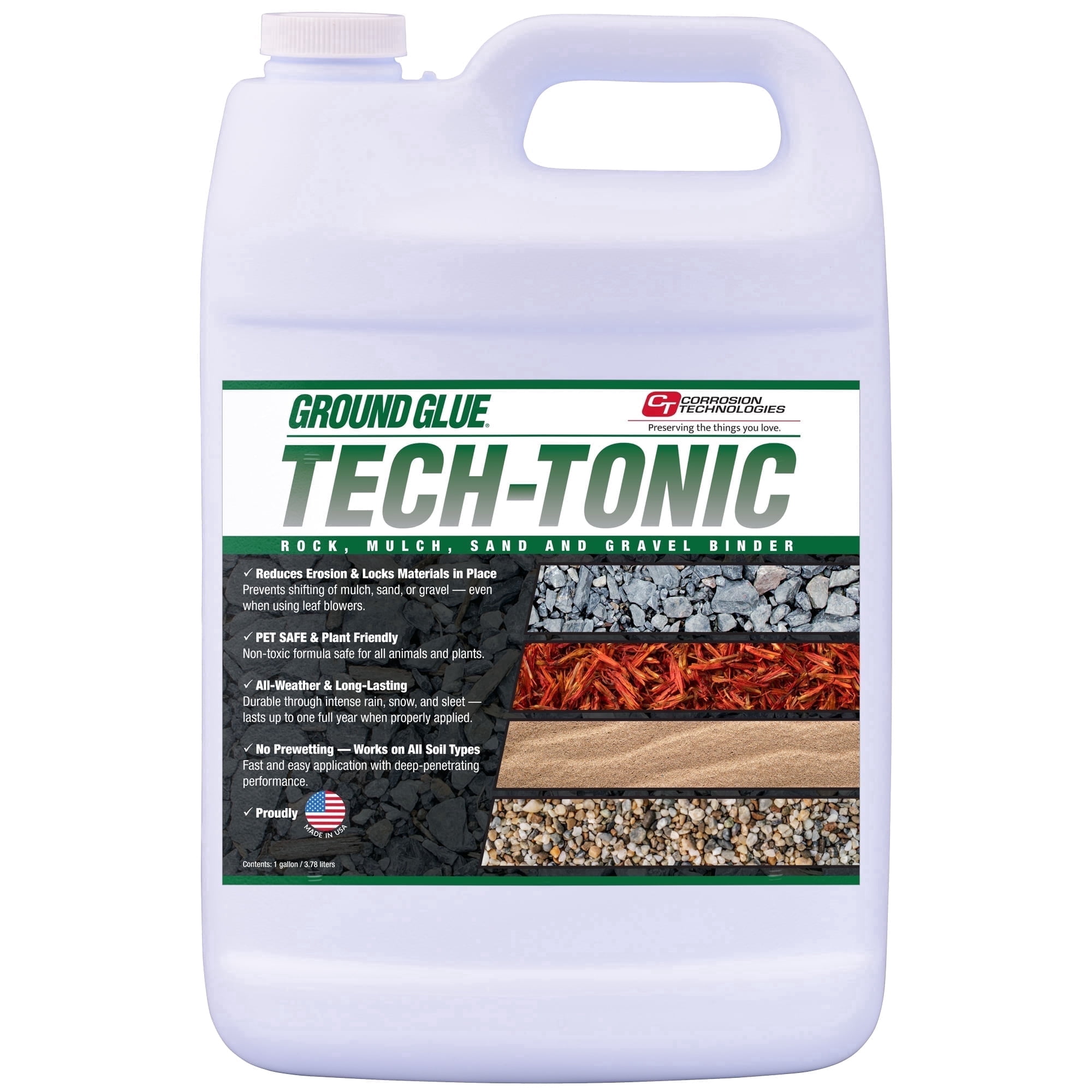 Ground Glue Tech-Tonic Landscape Adhesive, 1 Gal, Weatherproof ...