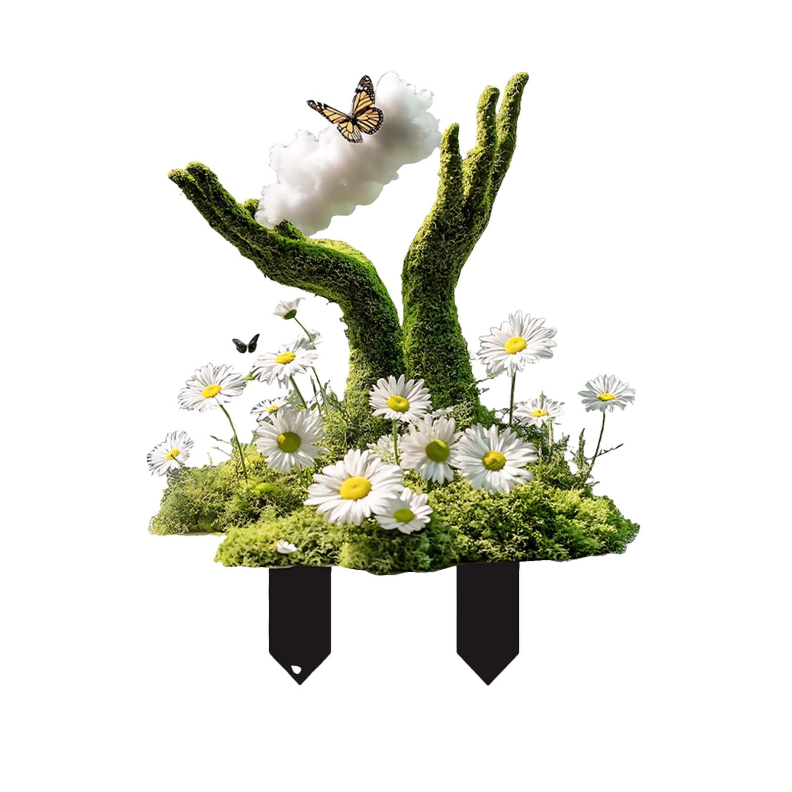 Ground Insert Decoration F242-3, Tree Man Fairy Earth Statue Whimsical ...