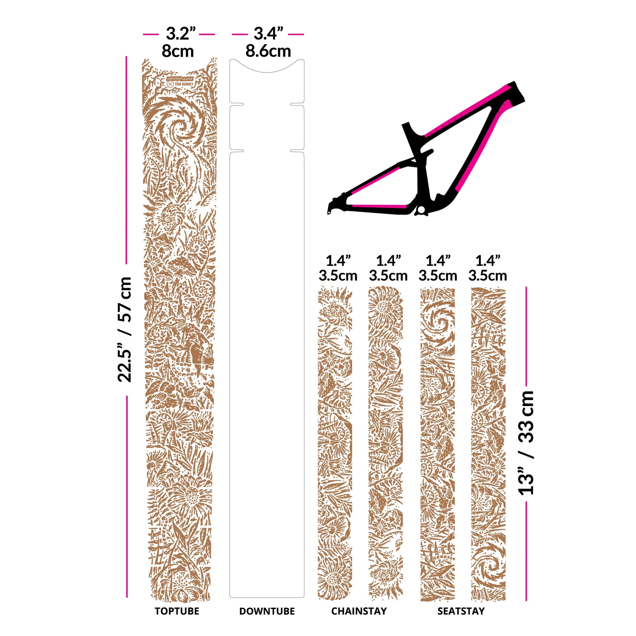 Ground Keeper Frame Keeper, Pedalhead Sand Gloss NLS - Walmart Business Supplies