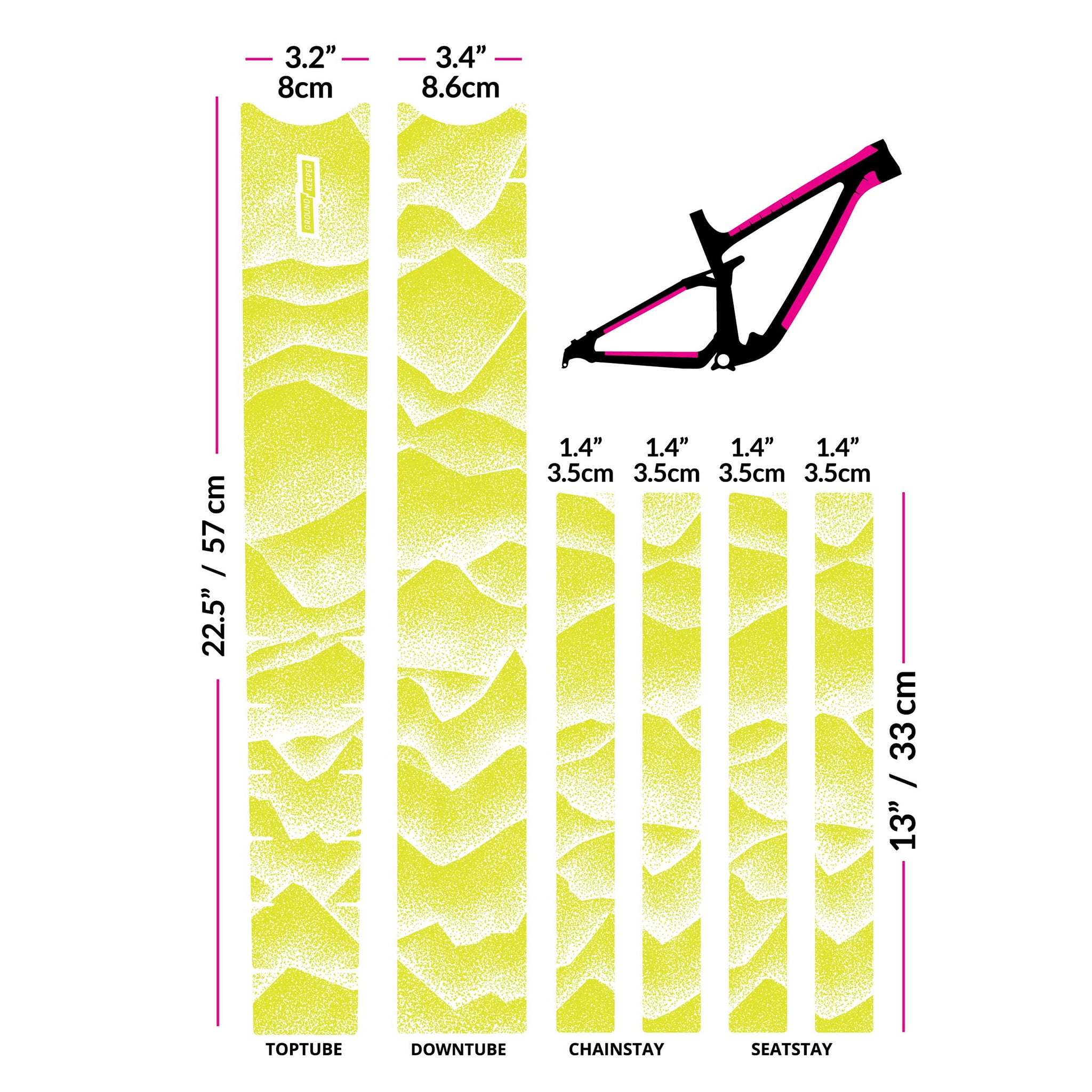 Ground Keeper Frame Keeper, Ridgelines Lemon Glossy NLS - Walmart.com