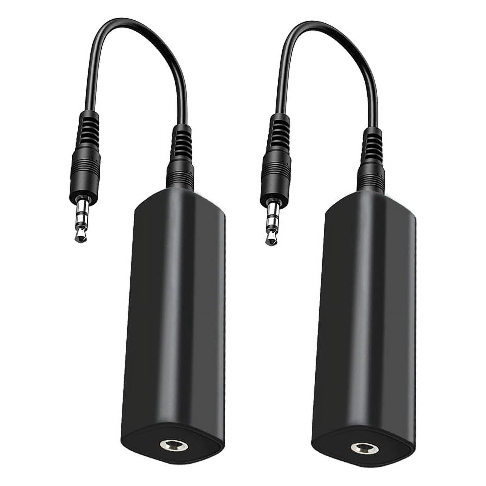 Ground Loop Isolator Noise Filter For Car Audio Home Stereo 2 Pcs With 3 5mm Audio Cables