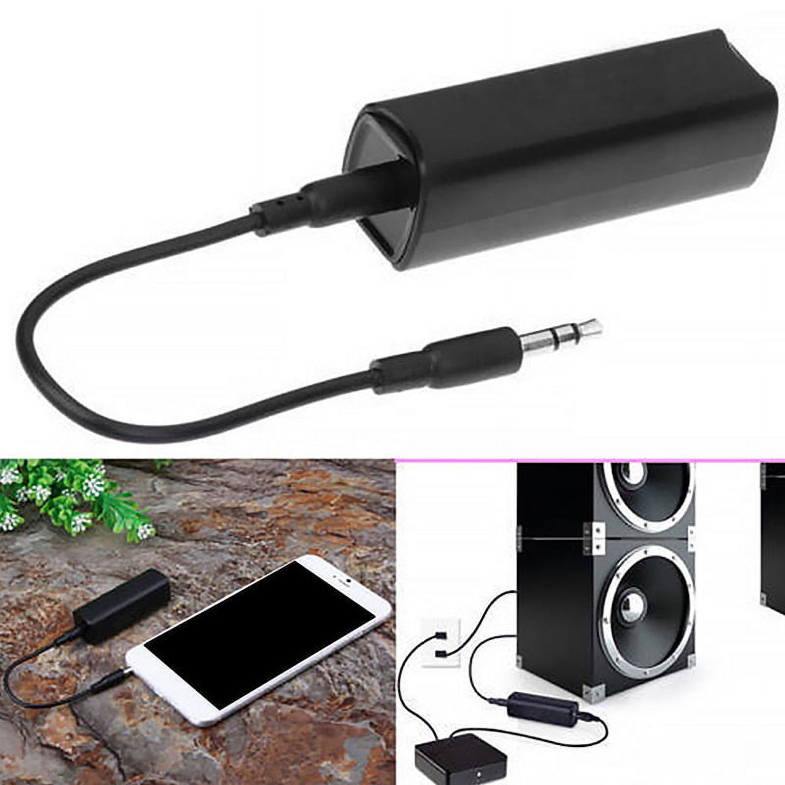 Ground Loop Noise Filter Isolator 3.5mm Cable For Home Stereo Car Audio ...