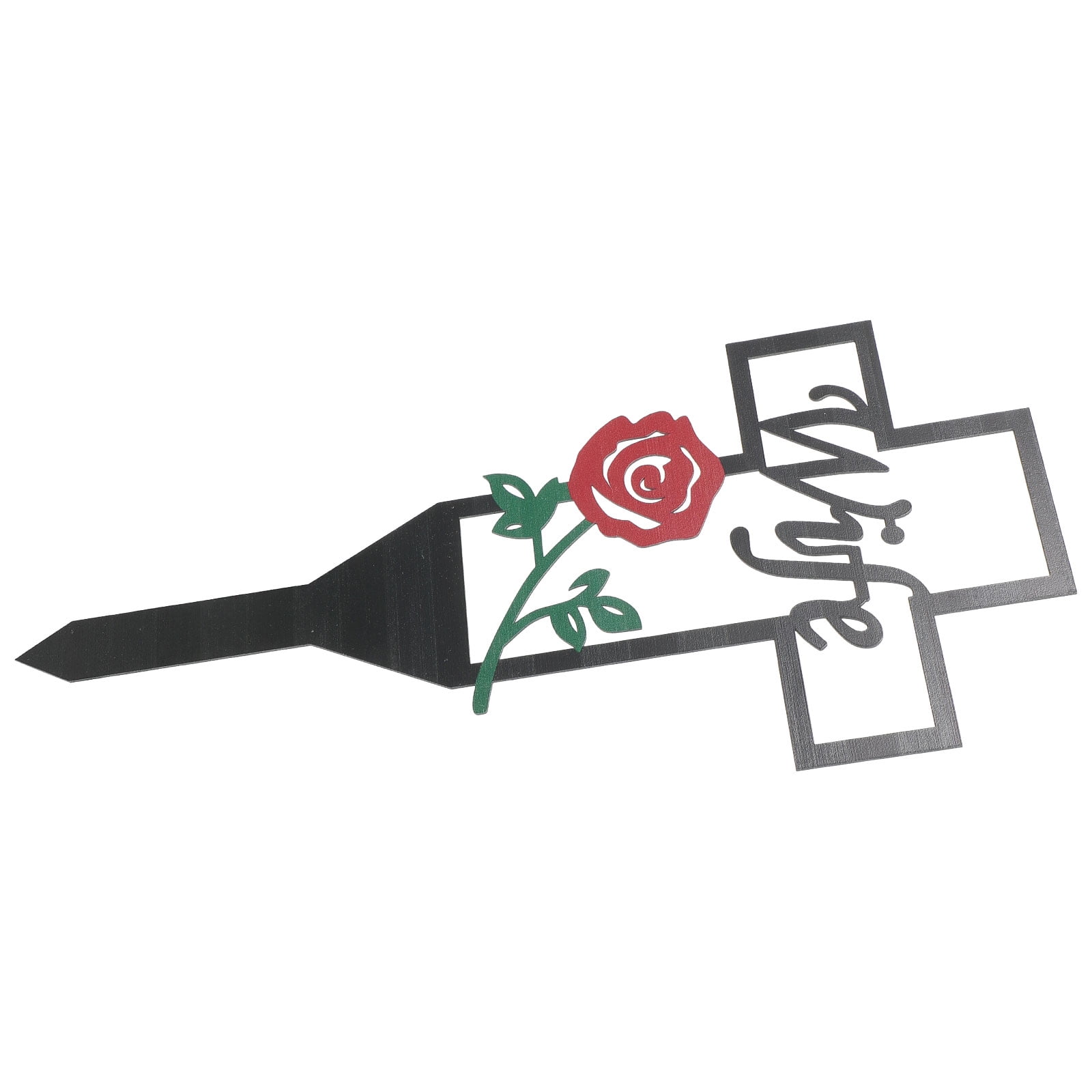 Ground Plug Metal Decor Grave Headstones Cemetery Decorations Memorial ...