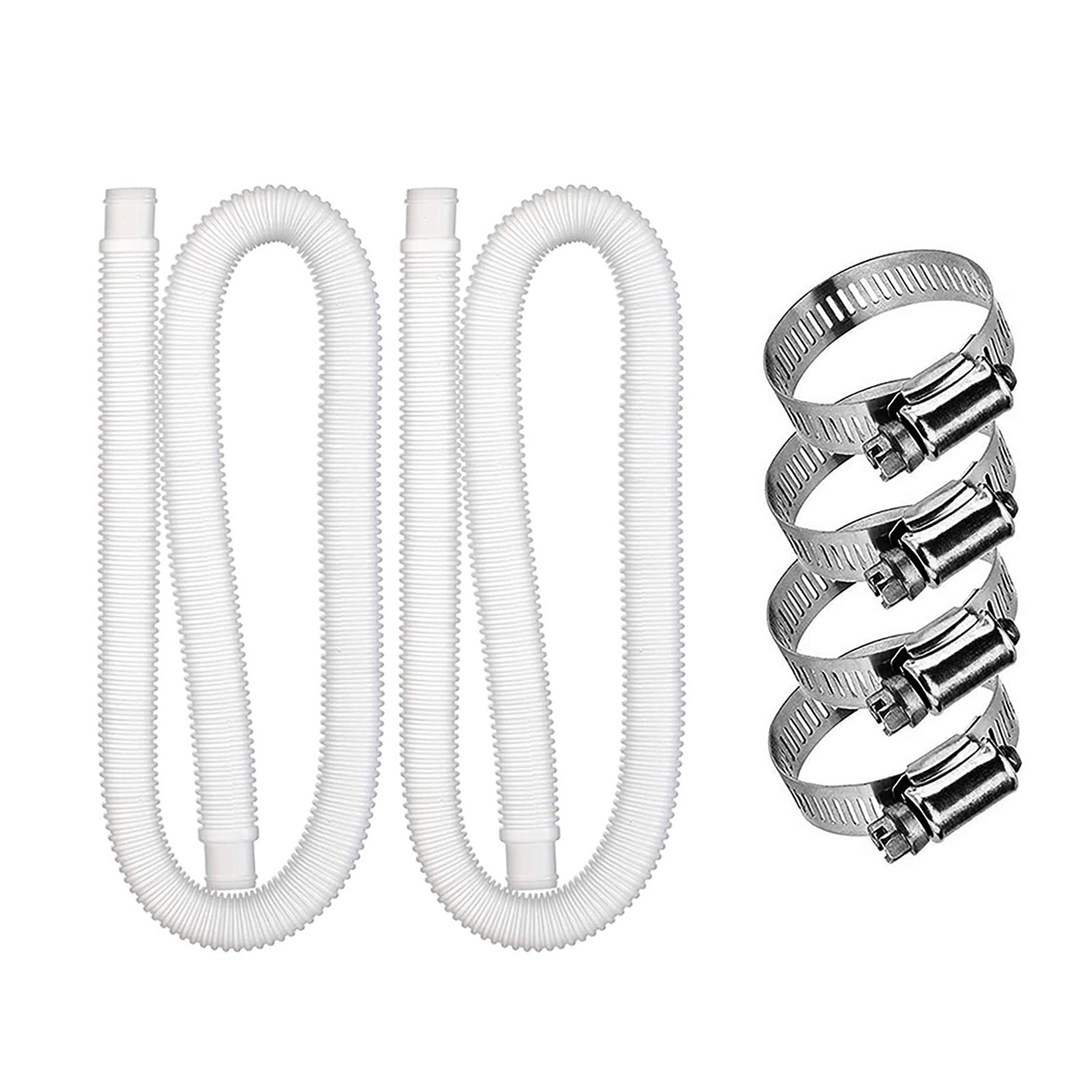 Above Ground Pool Replacement Hose Kit - 2-Pack 59-Inch Flexible PVC ...