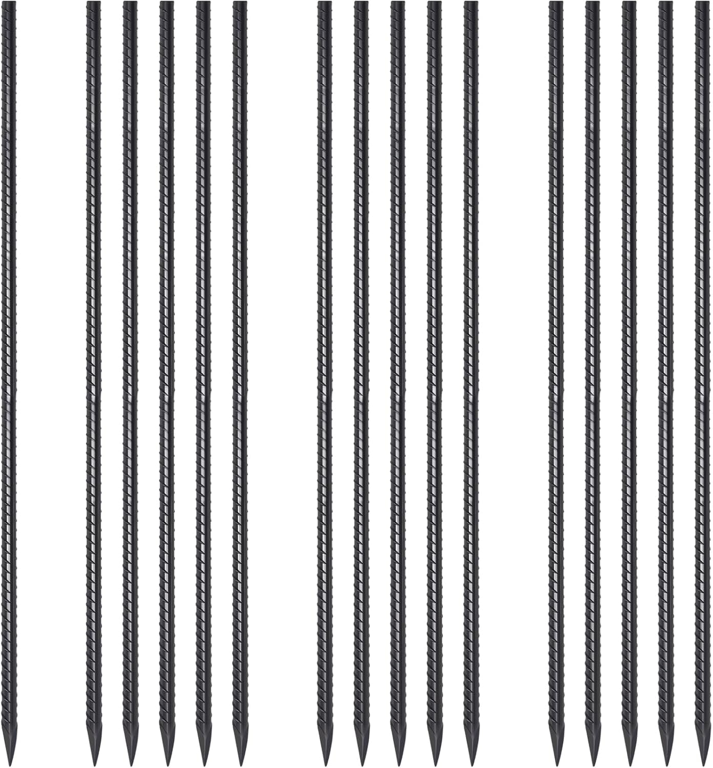 Ground Rebar Stakes 48 Inch 1/2 Inch Diameter Heavy Duty Metal Spikes ...