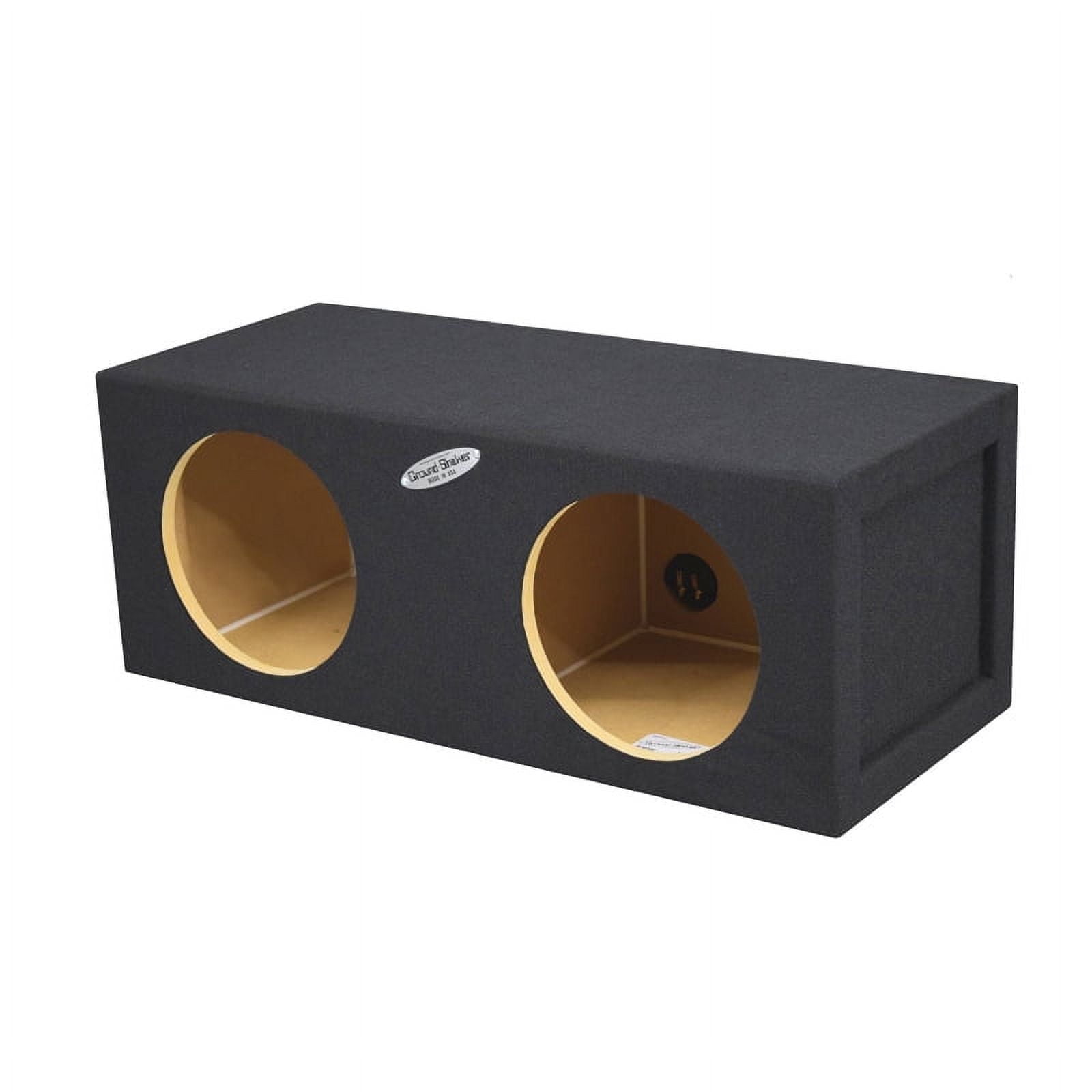 Ground Shaker SQ210-B Black 10" Dual Mid-Size Sealed Sub Box - Walmart.com