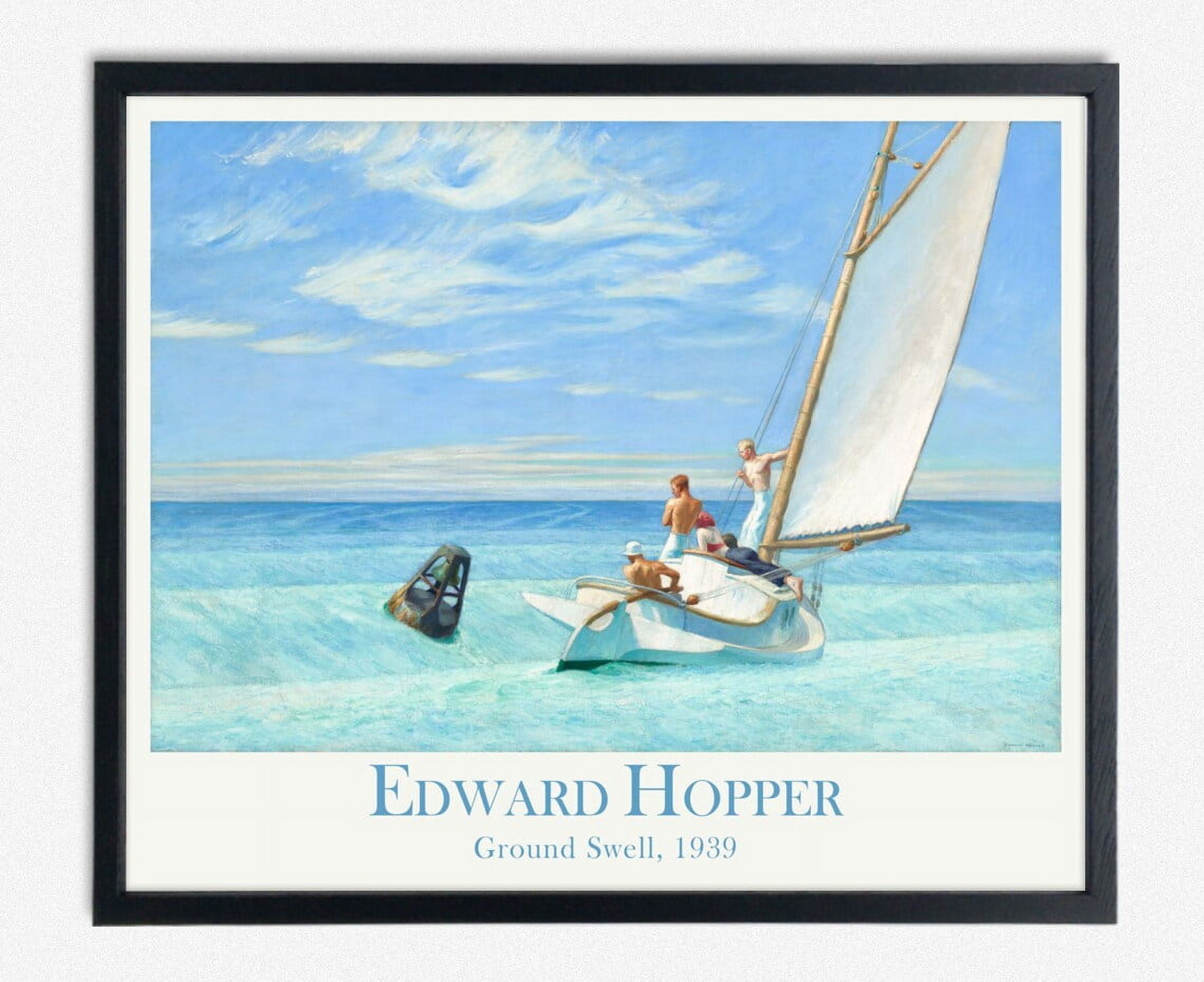 Ground Swell Nautical Poster: Captivating Seascape Art By Edward Hopper ...