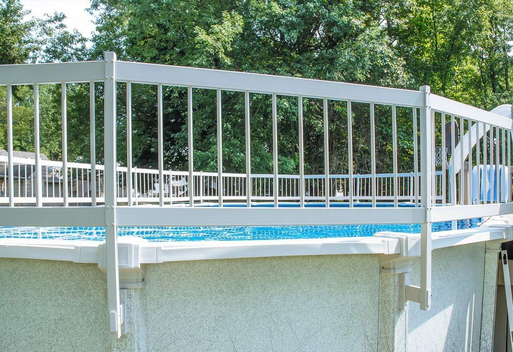 Above Ground Swimming Pool Resin Safety Pool Fence Base | UV Protected ...