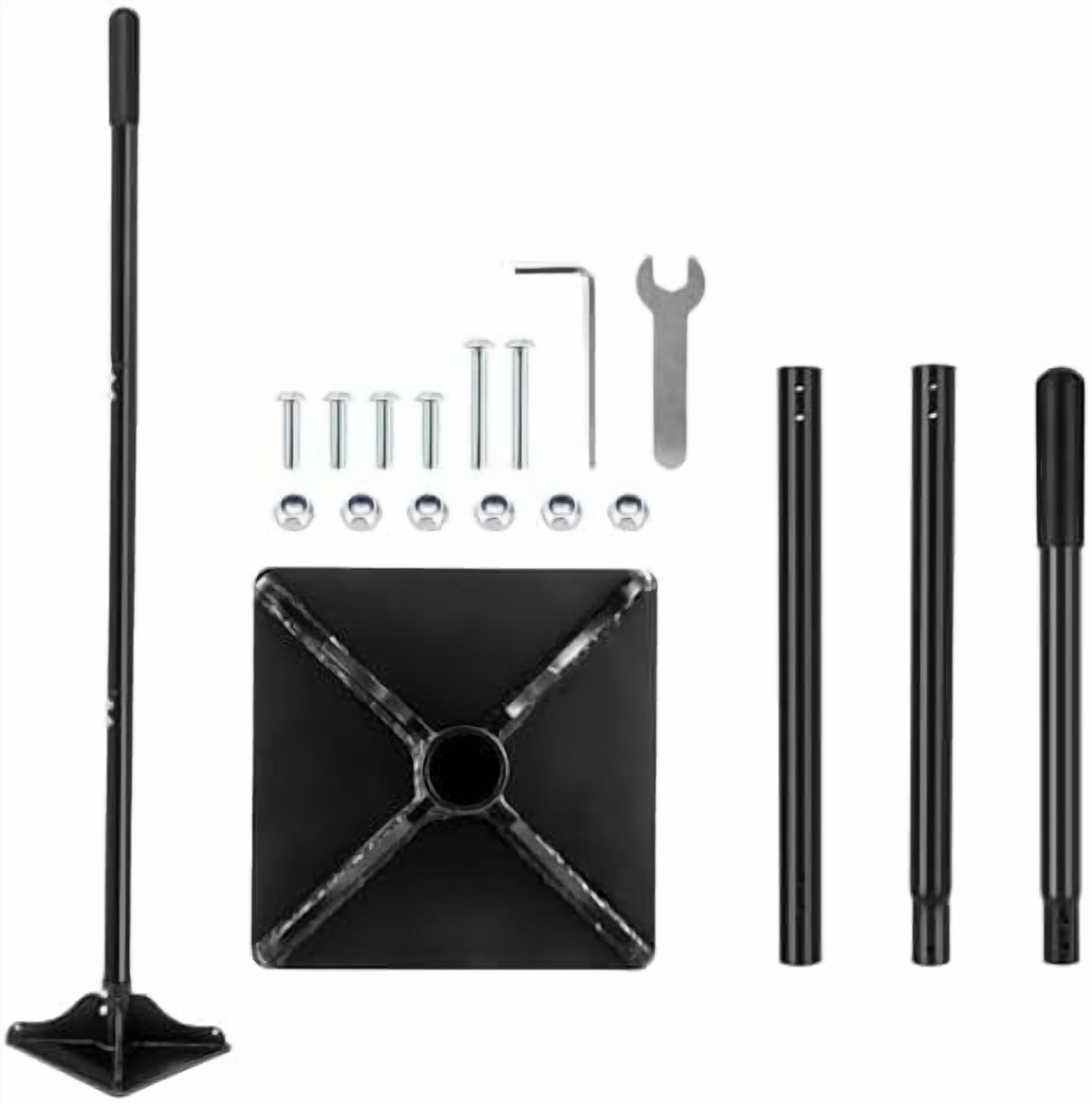 Ground Tamper Tool, 8"X8" Steel Tamper, Heavy Duty Hand Soil Tamper ...