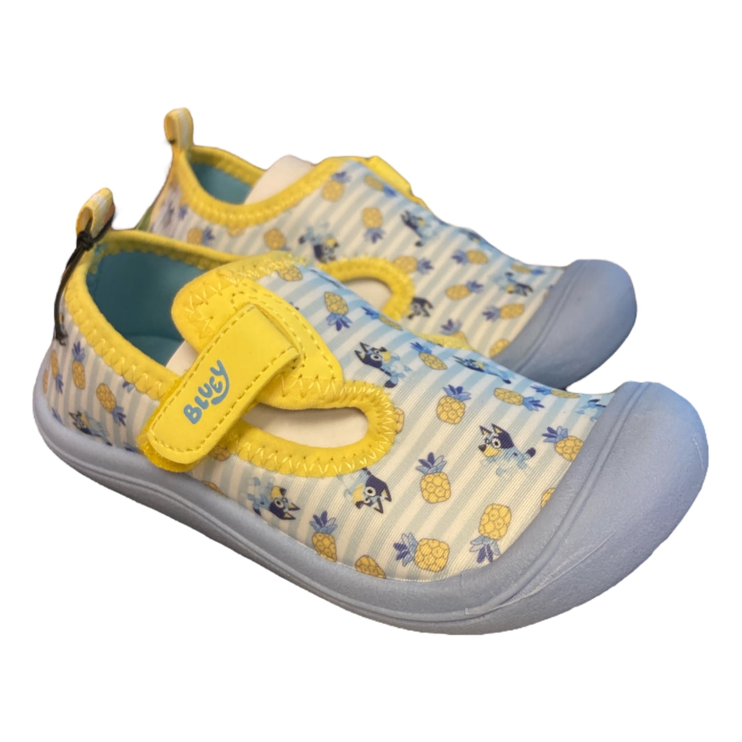 Ground Up Bluey Girl's Easy Pull On Take off Hook & Loop Water Shoe ...