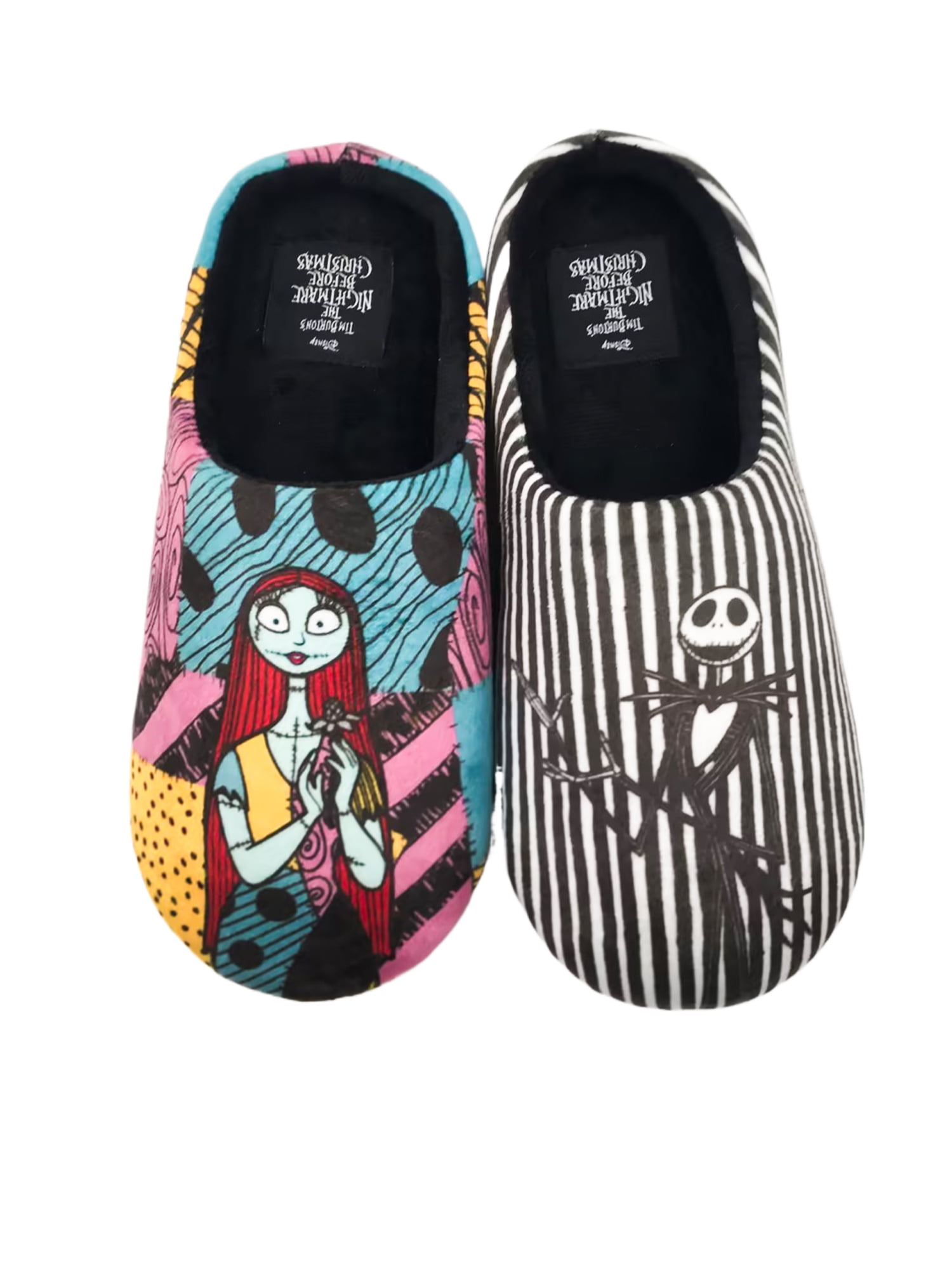 Ground Up Women's Jack Skellington and Sally Halloween Clog Slippers ...