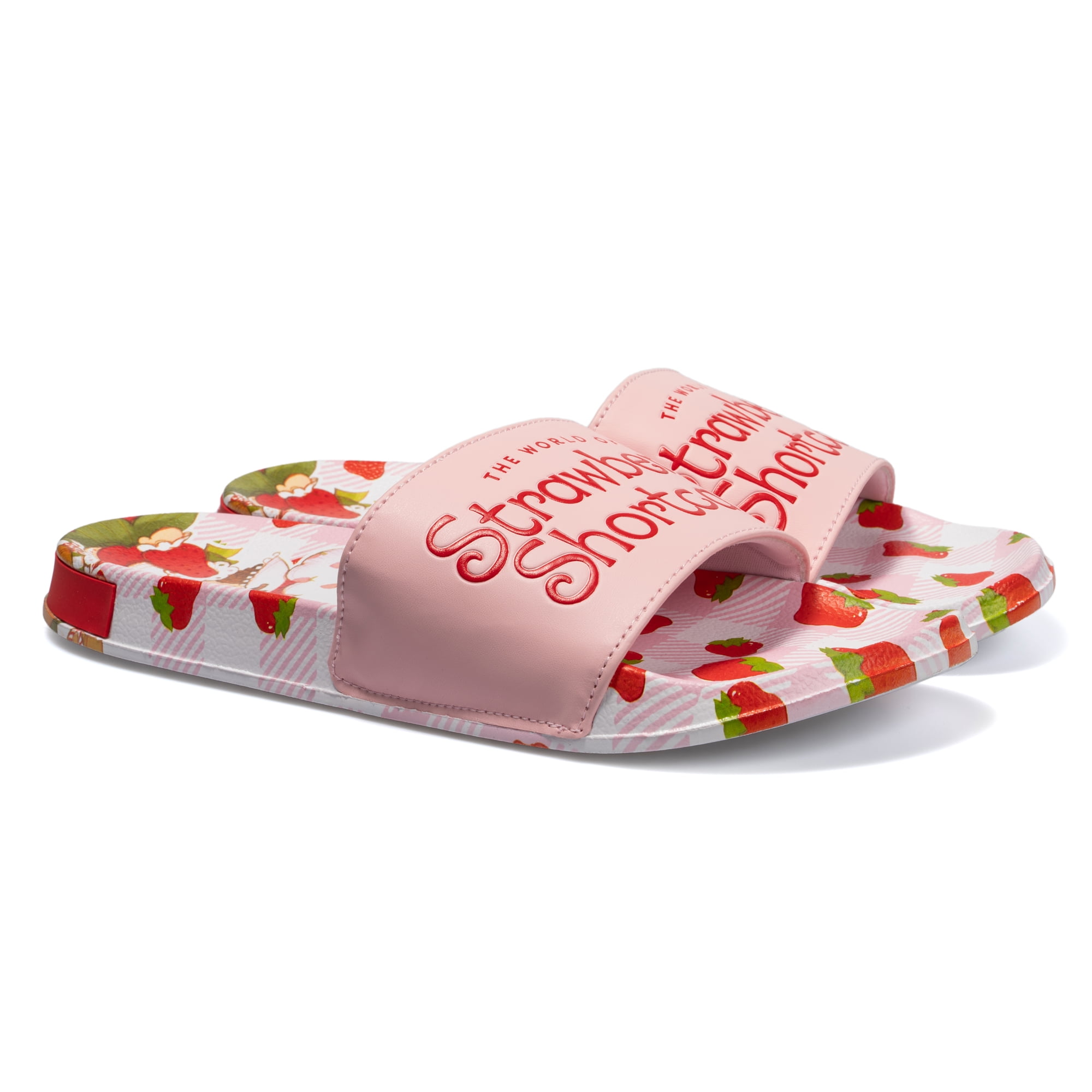 Ground Up Women's Strawberry Shortcake Slide Sandals - Walmart.com