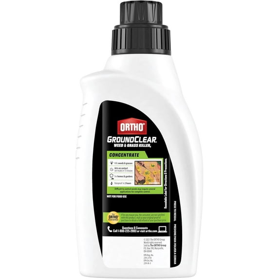 GroundClear Weed and Grass Killer2 Concentrate, Broadleaf Weed Control ...