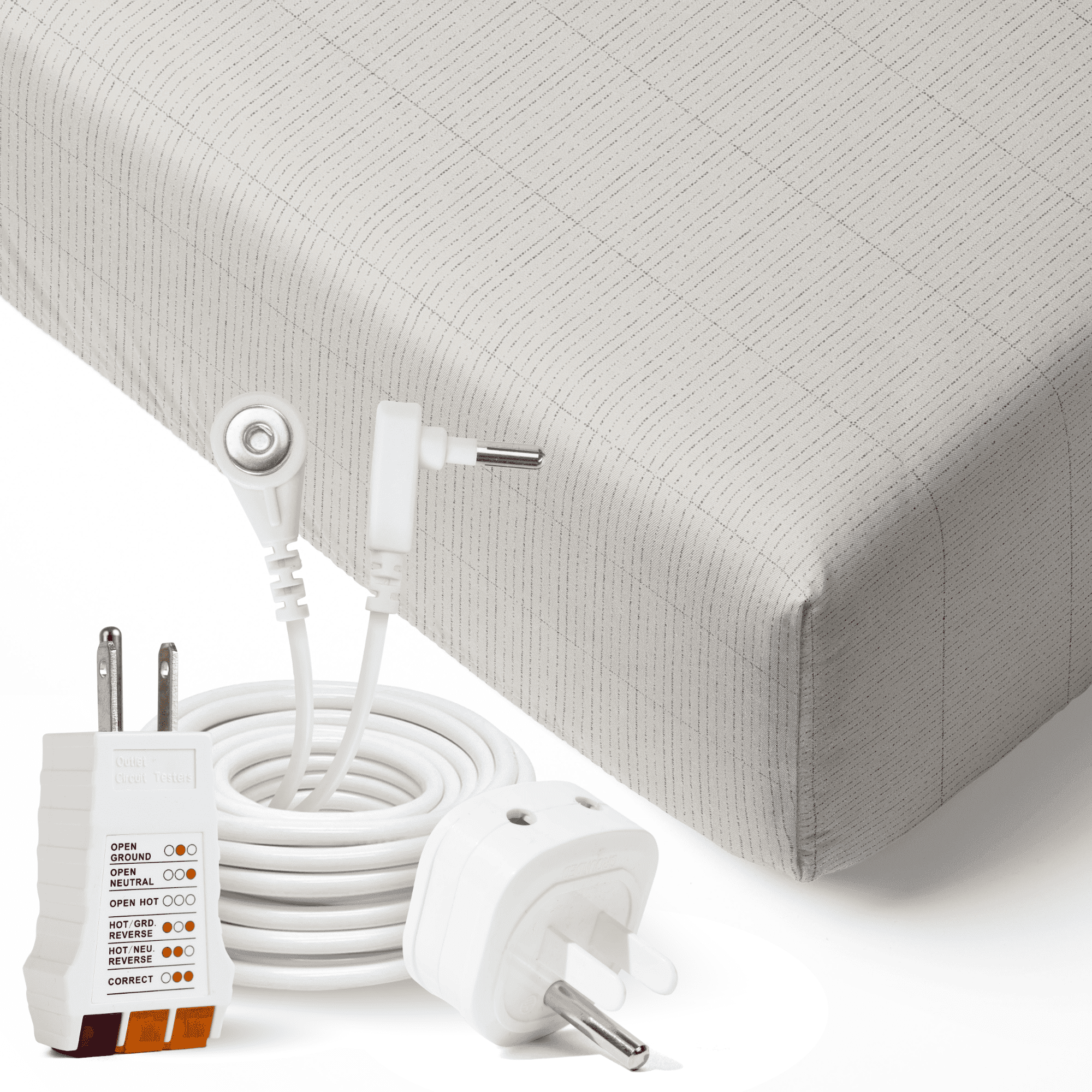 GroundLuxe Organic Fitted Grounding Sheet - for King Size Bed - Walmart.com