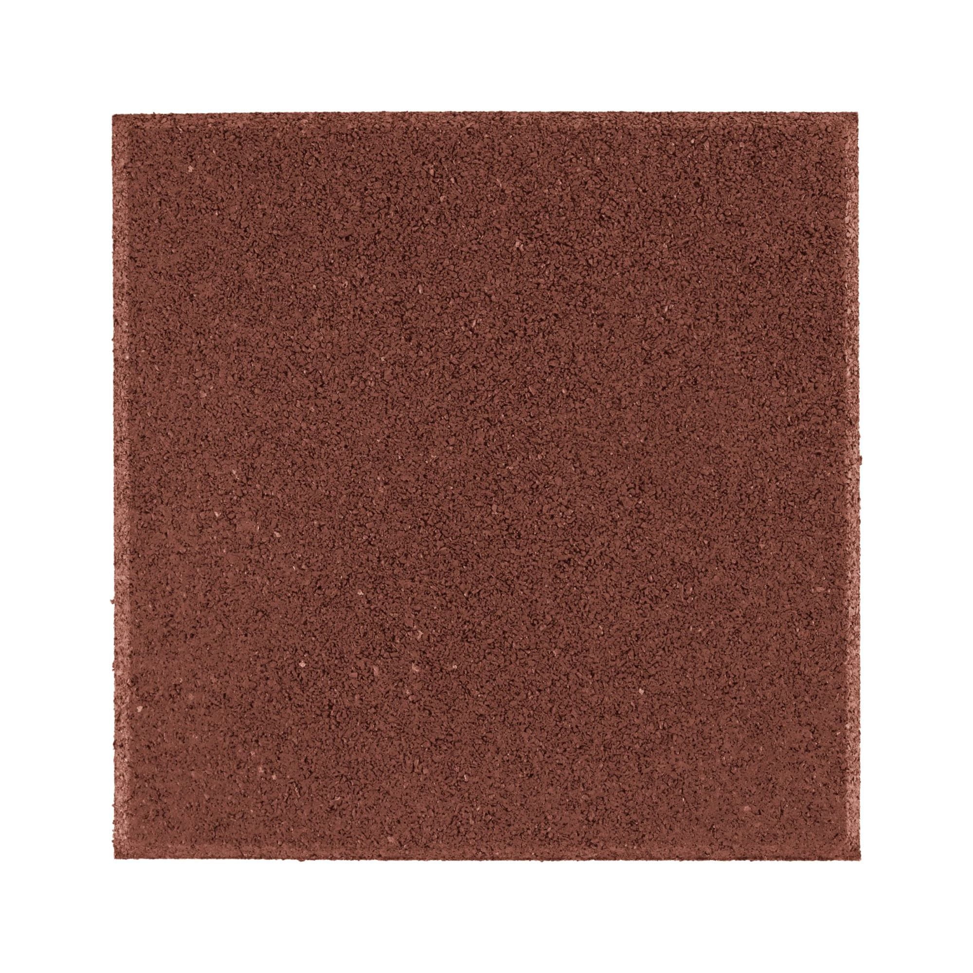 GroundSmart 12" x 12" x 1/2" Red Flat Square Rubber Paver, 60 Pack ...