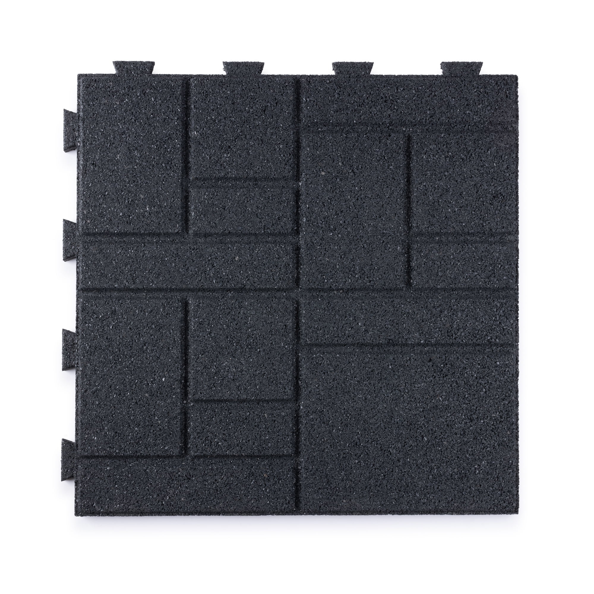 GroundSmart 16" x 16" x 5/8" Gray SmartLoc SquareScape Brick Rubber ...