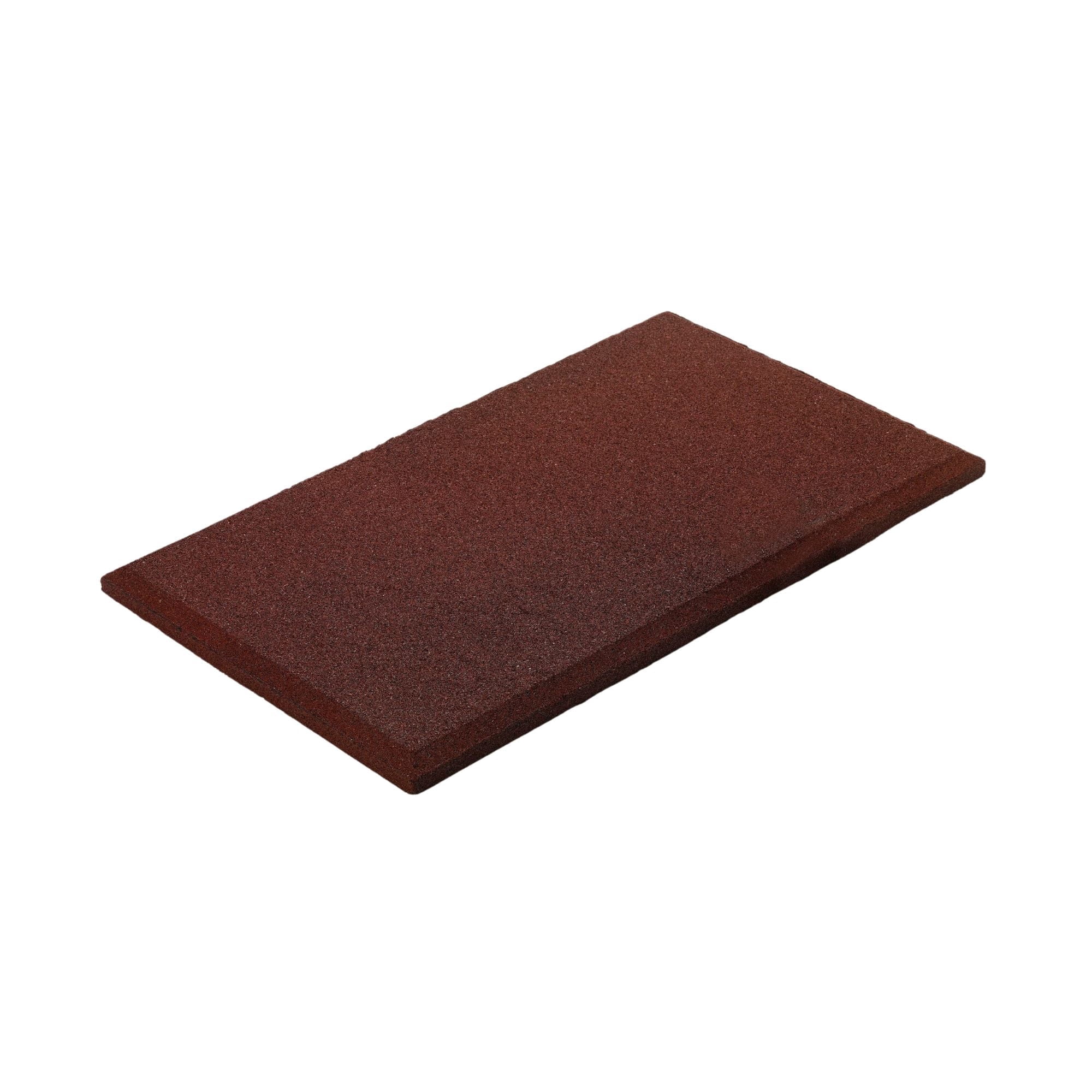 GroundSmart 54” x 32” Recycled Red Rubber Playground Swing Mat, Single ...