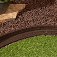 GroundSmart 4' Brown Rubber Garden Edging Border, Eco-Friendly, Easy ...