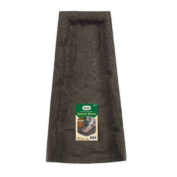 GroundSmart Brown Rubber Splash Block GSSBBN6 - Walmart.com