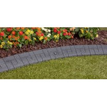 GroundSmart SmartLoc Cobblestone Rubber Landscape Edging, 4' Red, 4 ...