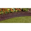 GroundSmart Cobblestone Landscape Edging, 4' Gray Rubber Garden Border ...