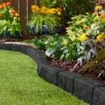 GroundSmart SmartLoc Cobblestone Landscape Edging, 4' Black Rubber ...