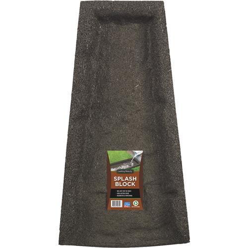 GroundSmart Splash Block BROWN RUBBR, Each - Walmart.com