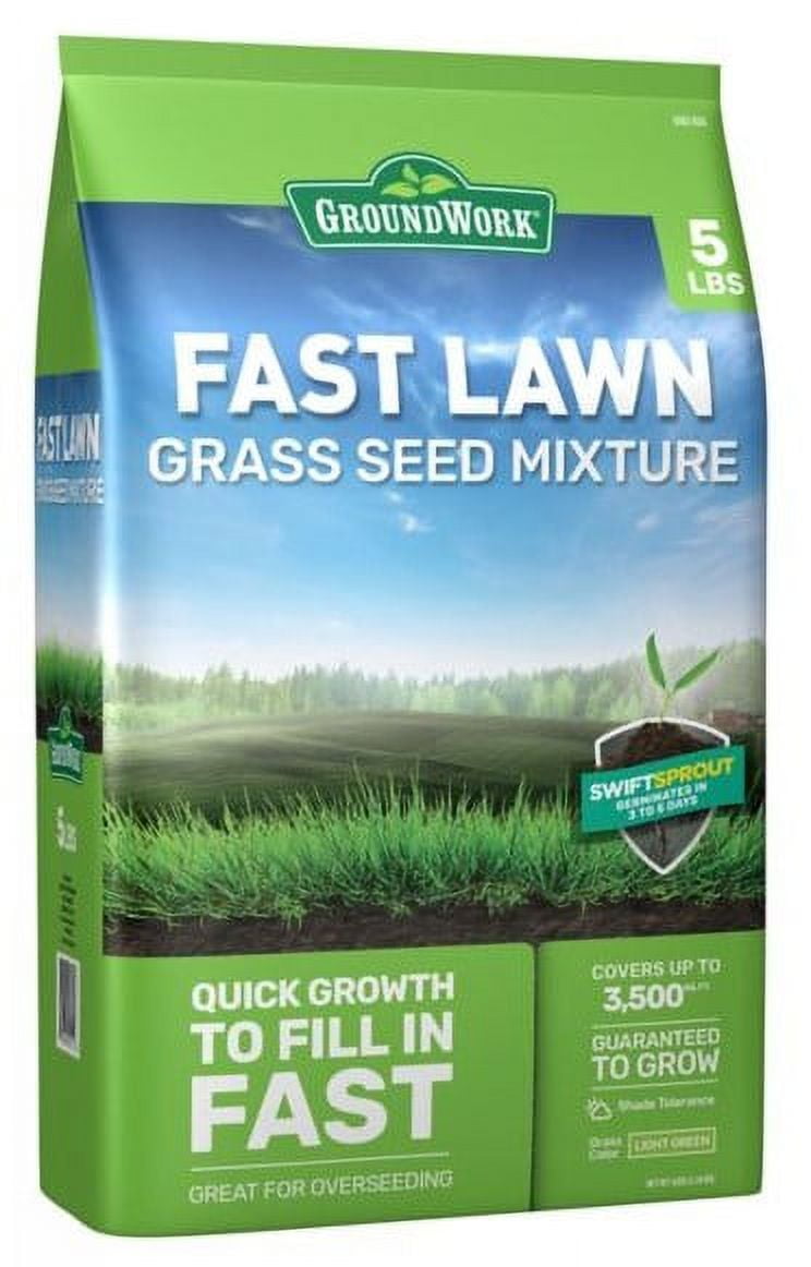 GroundWork 440AP0050UC-5 Fast Lawn Grass Seed Mixture 5lb - Walmart.com