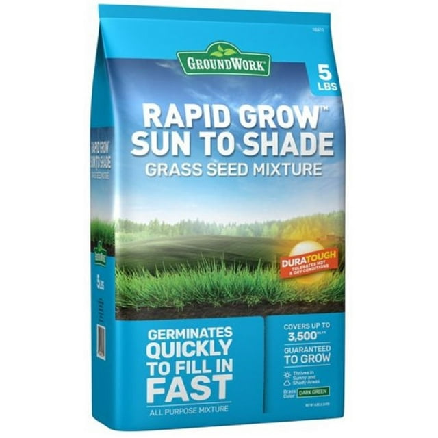 GroundWork 440AP0053UC-5 Sun and Shade Grass Seed 5lb Mix South ...
