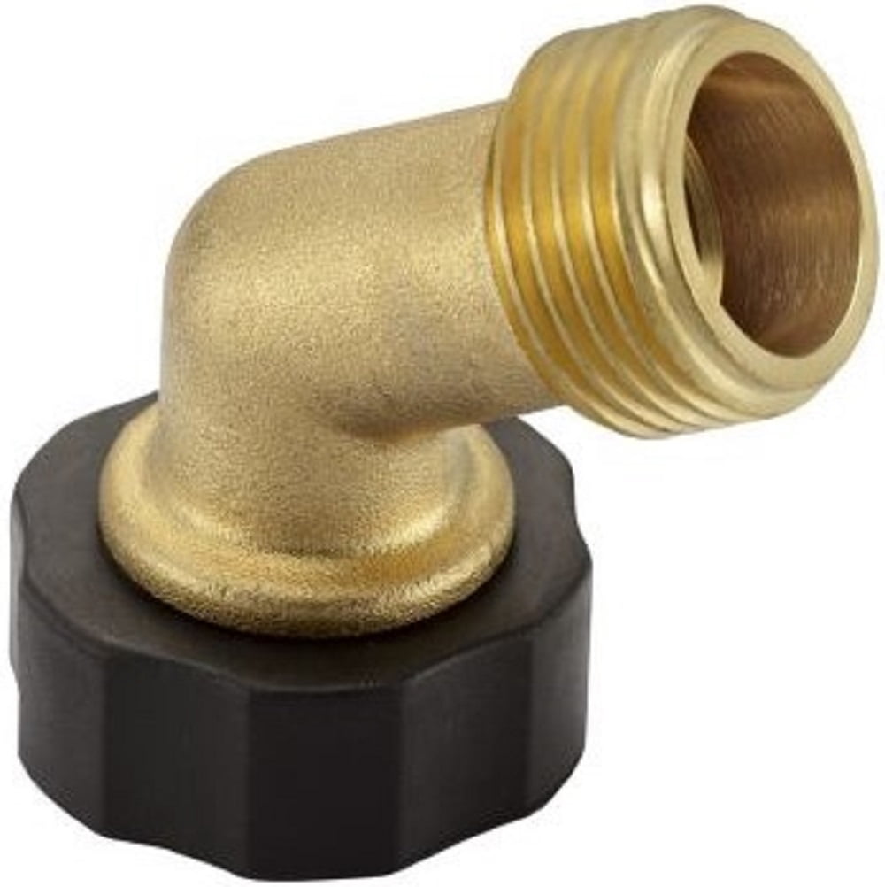 GroundWork DRG2021104 Brass Angle Hose Connector 3/4 Inch 60 PSI Max ...