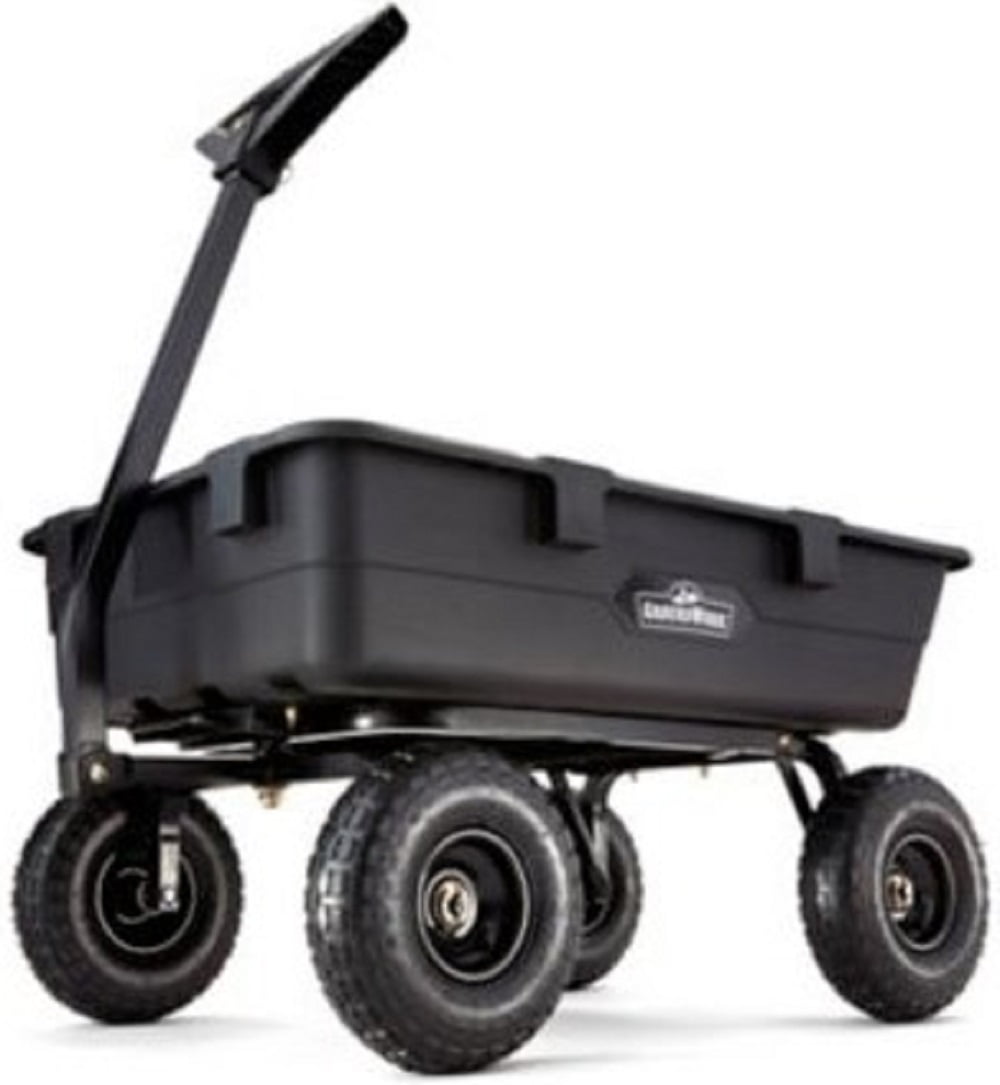 GroundWork GW-5-2 Pro Series Poly Dump Cart 800lb Capacity Convertible ...