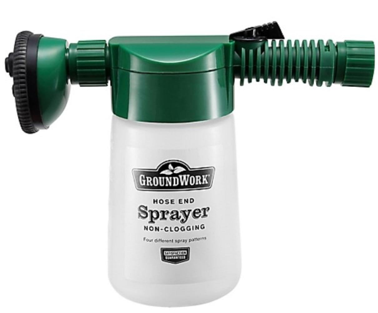 GroundWork LFSX-585 Multi-Use Garden Hose End Sprayer, 24 oz / 45 PSI ...