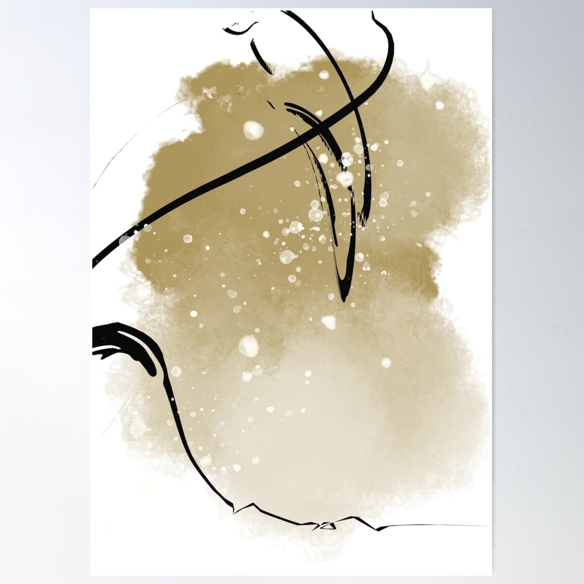 Grounded - Abstract Lines And Shapes Poster Wall Art, Modern Wall Decor ...