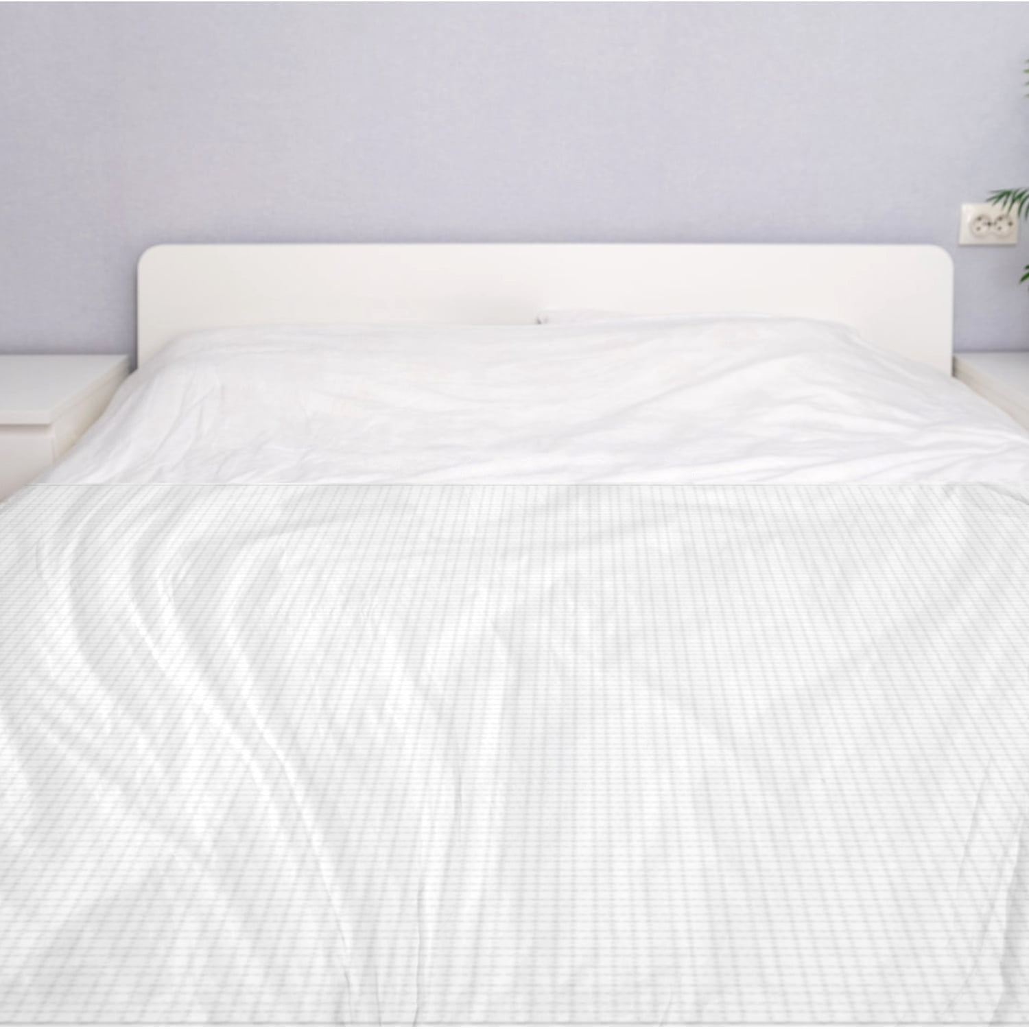 Grounded Bed Sheet Queen Size, 95% Organic Cotton+ 5% Silver Fiber ...