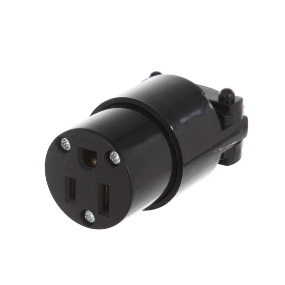 Grounded Electric Extension Cord Female Connector Plug Replacement Nema ...