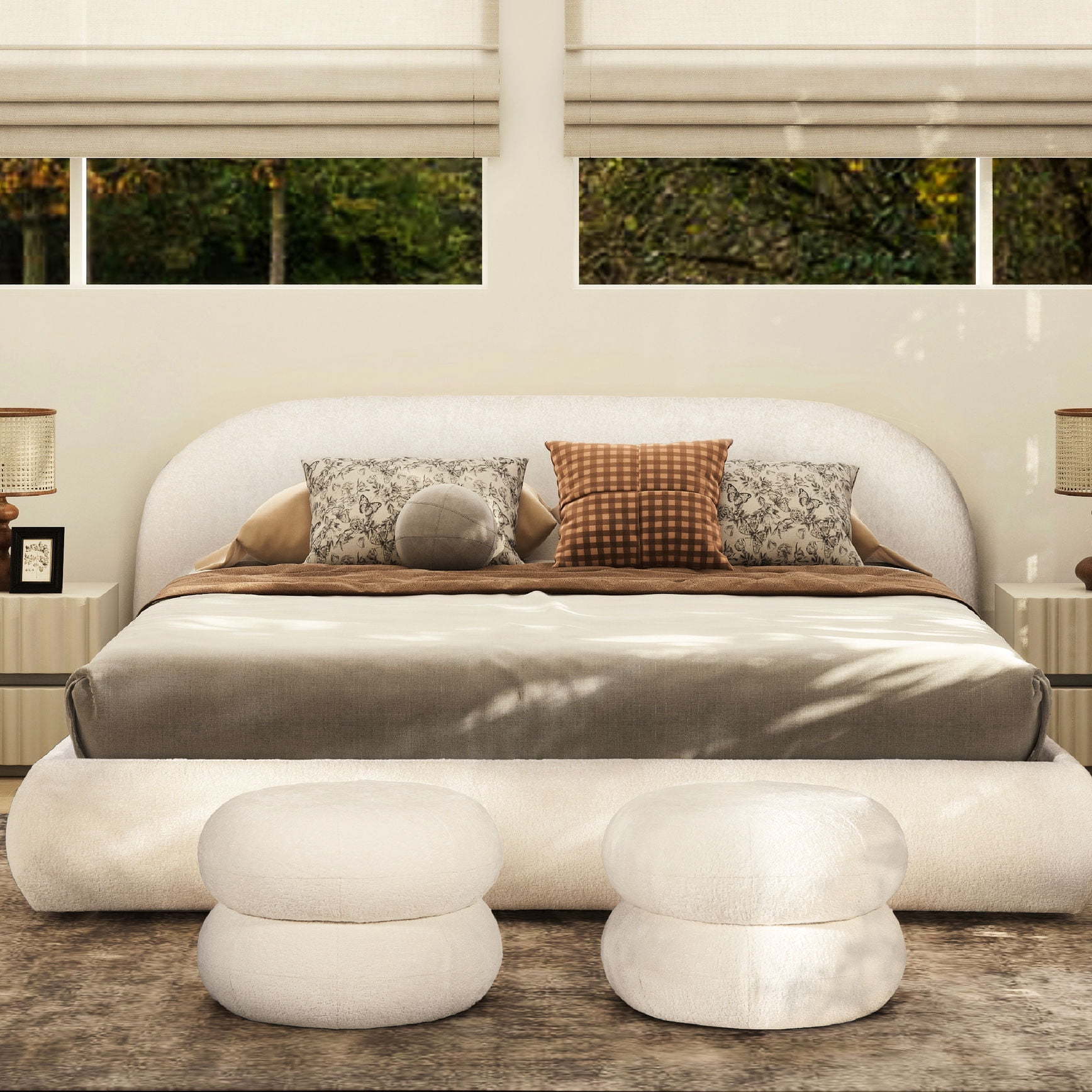 Grounded Look - Contemporary King Bed for Modern Spaces - Walmart.com