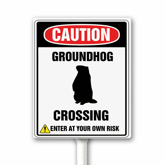 Groundhog Crossing Sign Funny Groundhog Day Decor Sign (8.8x7)IN ...