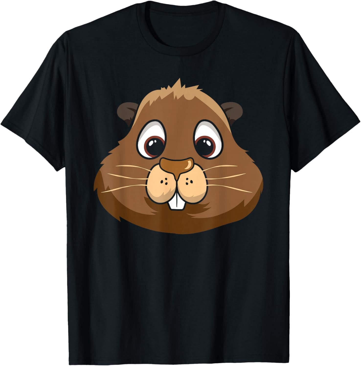 Groundhog Day Rodent Head Face Costume Cute Lazy Halloween T-Shirt ...