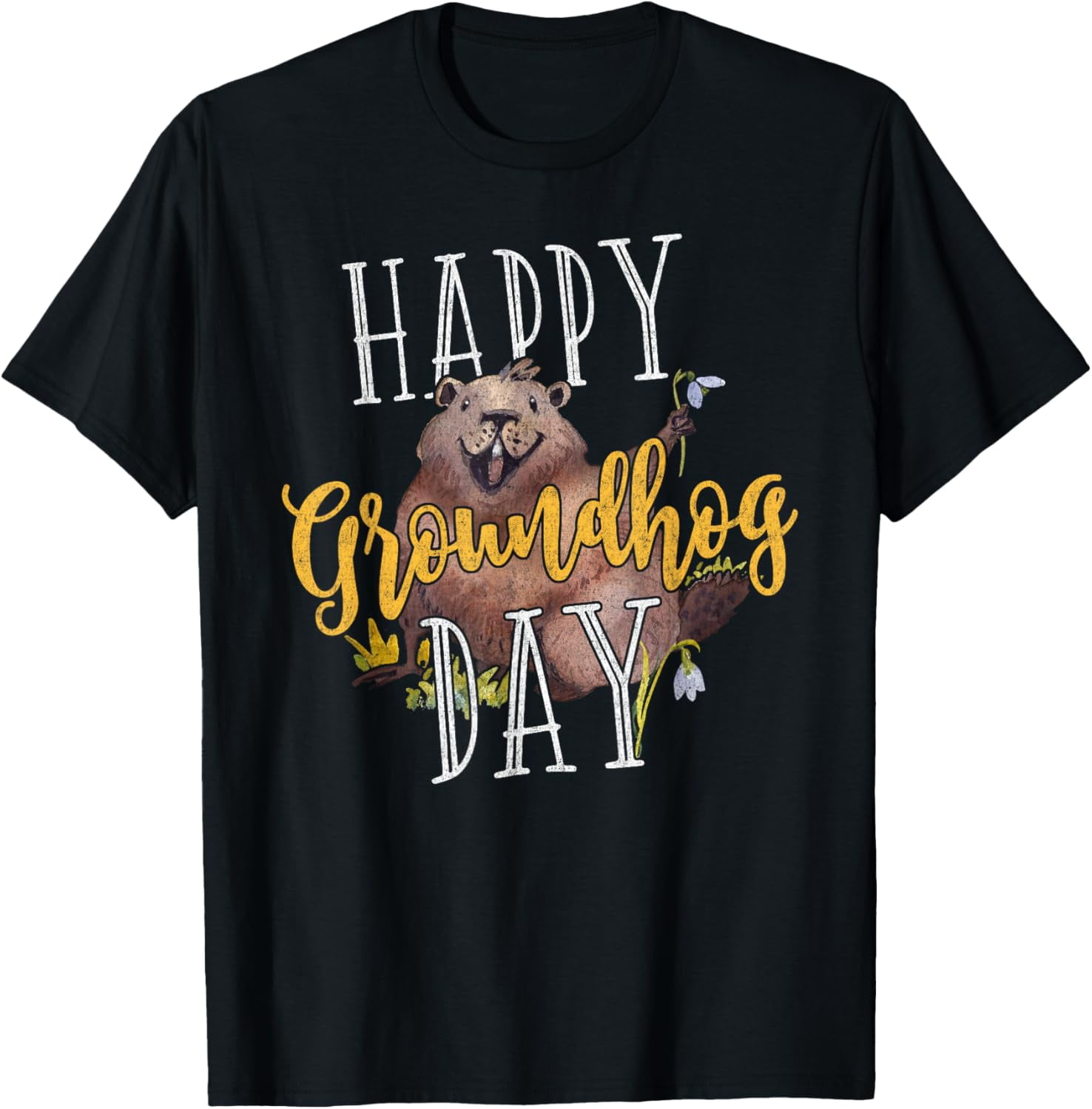 Groundhog Day Shirt Happy Groundhog Day Gifts T-Shirt - Walmart.com