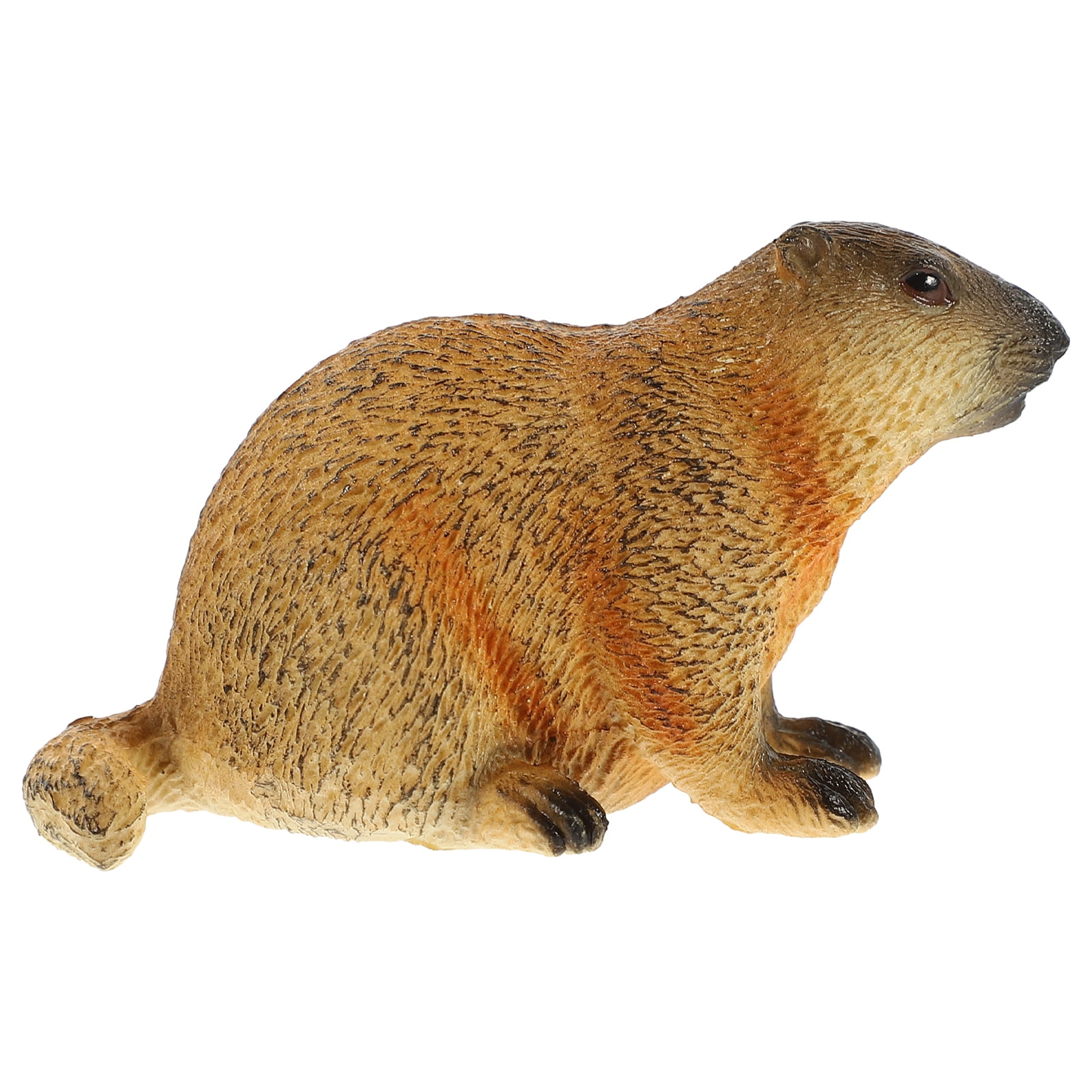 Plastic Groundhog Sculpture for Decor Multi Color Realistic Statue Toy ...